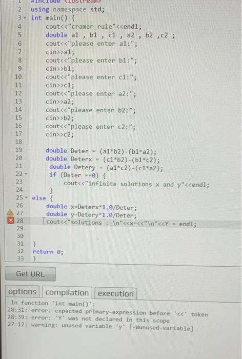 Solved 2 using namespace std; 3- int main() { 4 | Chegg.com