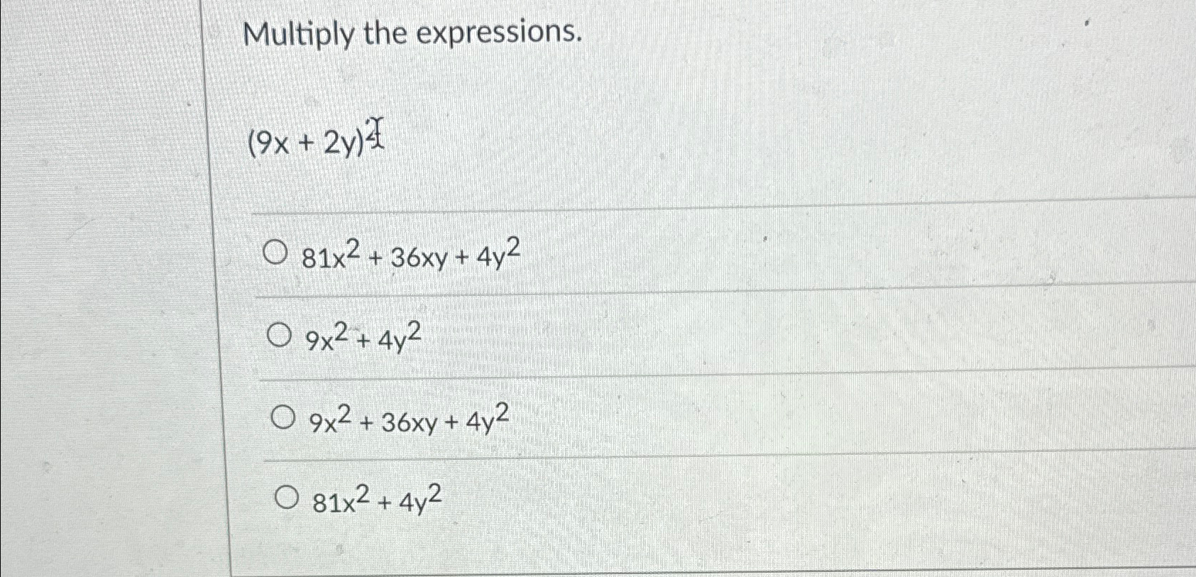 Solved Multiply the | Chegg.com