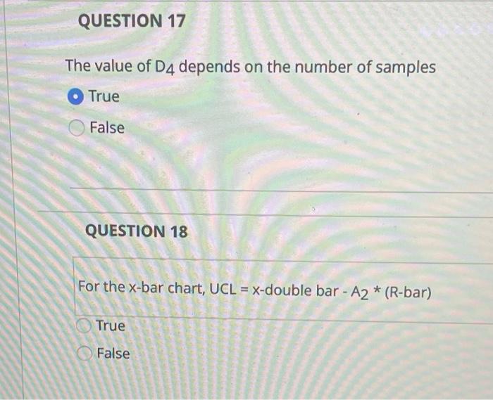 Solved QUESTION 17 The value of D4 depends on the number of | Chegg.com