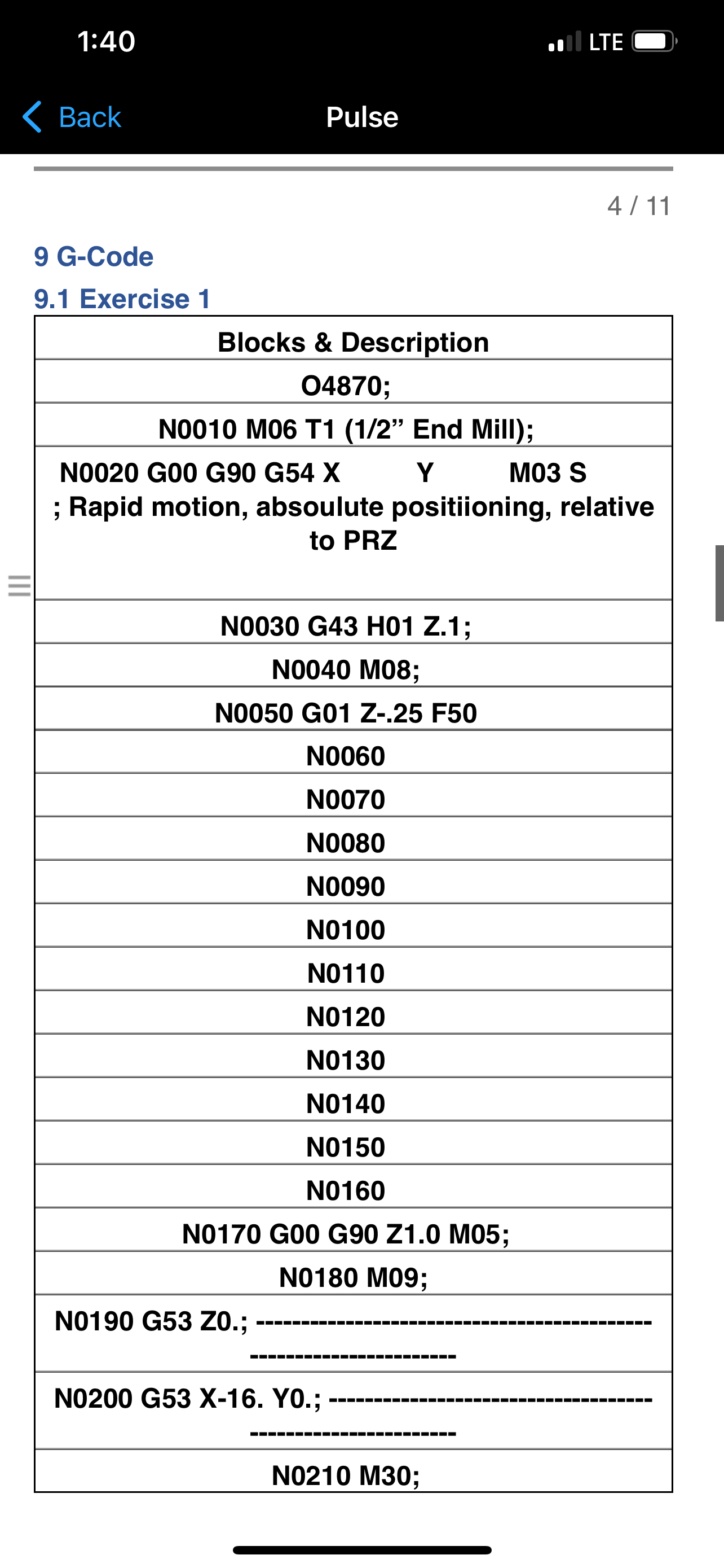Solved Need help creating a g-code for this assignment | Chegg.com