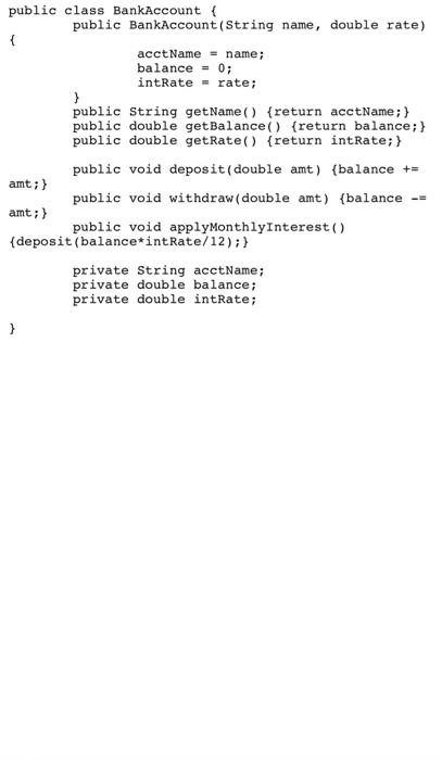 Solved FinalMain.java (825 B) StrongBankAccount.java (364 B) | Chegg.com