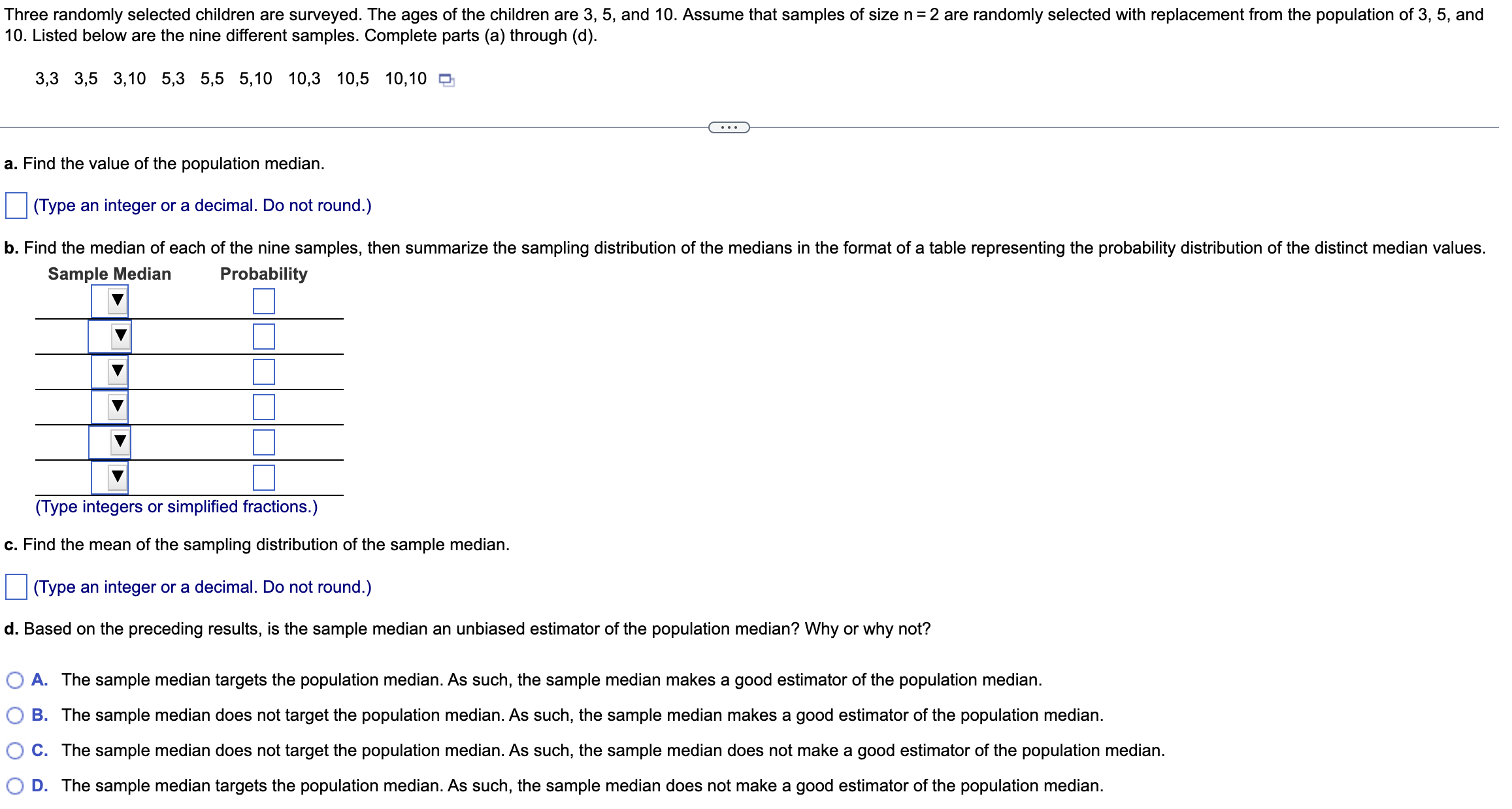 Solved Three randomly selected children are surveyed. The | Chegg.com