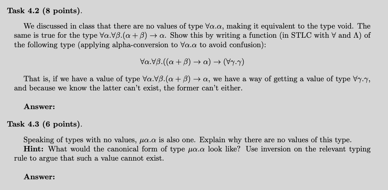 Solved Task 42 8 pointswe Discussed In Class That There