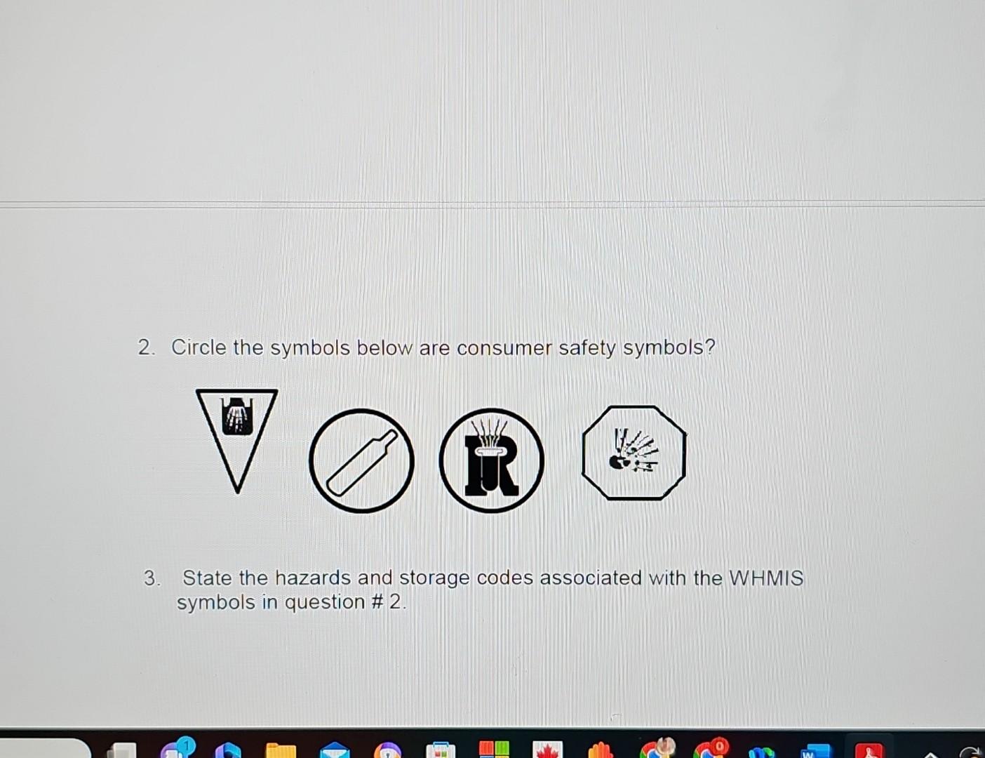 Solved 2. Circle the symbols below are consumer safety | Chegg.com