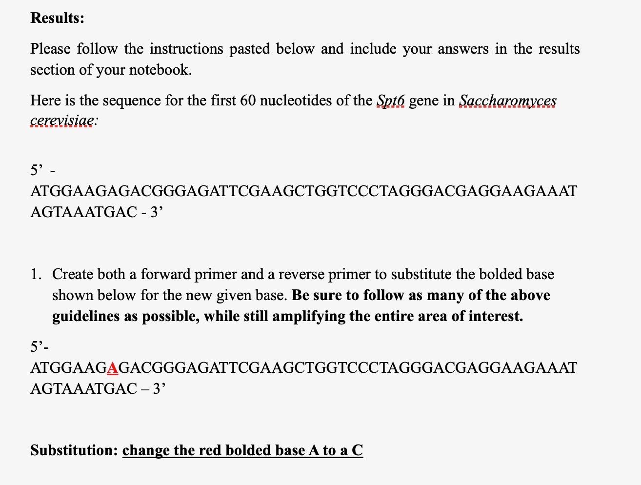 Solved Results:Please follow the instructions pasted below | Chegg.com