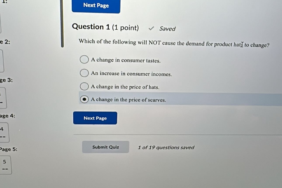 Solved Question 1 (1 ﻿point) ﻿SavedWhich of the following | Chegg.com