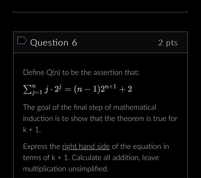 Solved Define P(n) to be the assertion that: | Chegg.com