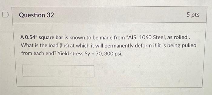 Solved Question 32 5 pts A 0.54 Solved Question 32 5 pts A 0.54