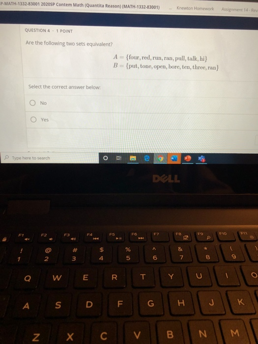 Solved P-MATH-1332-83001 2020SP Contem Math (Quantita | Chegg.com