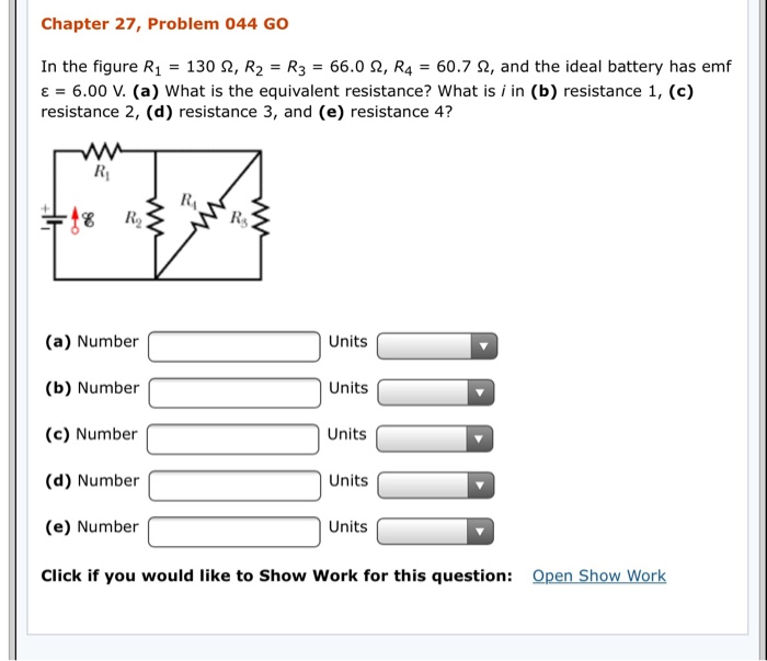 Solved PRINTER VERSION BACK NEXT Chapter 27, Problem 038 The | Chegg.com