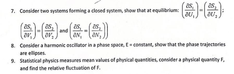 Solved 7. Consider two systems forming a closed system, show | Chegg.com