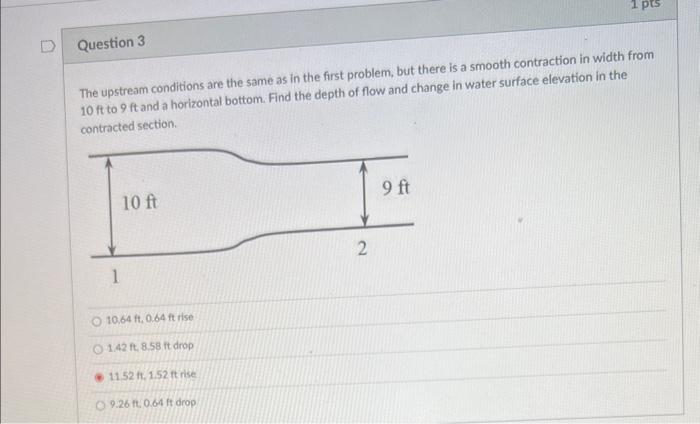 Question 3 The upstream conditions are the same as in | Chegg.com
