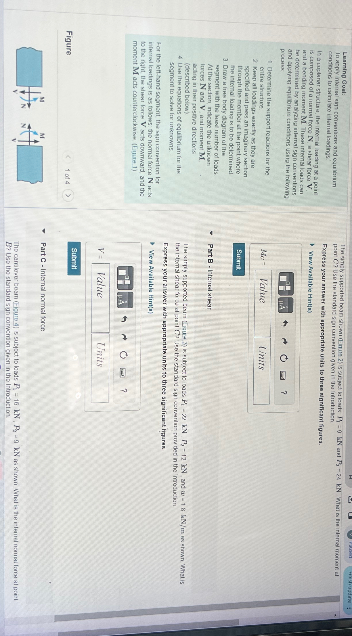 Learning Goal:To apply internal sign conventions and | Chegg.com
