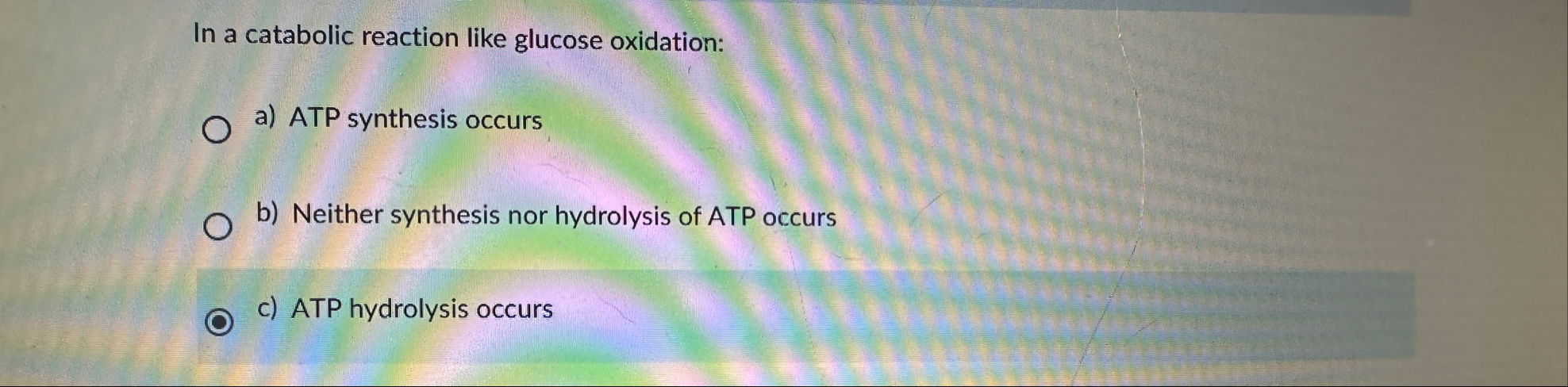 Solved In a catabolic reaction like glucose oxidation:a) | Chegg.com
