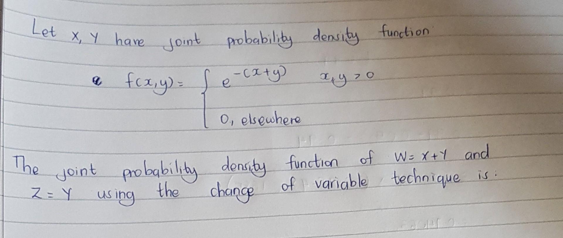 Solved Let x,y have joint probability density function | Chegg.com
