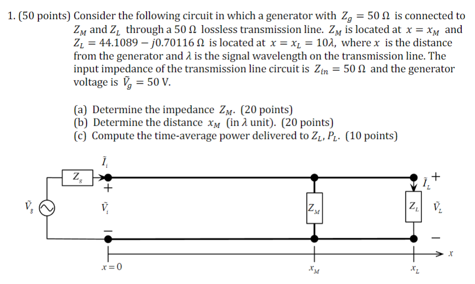 Solved Consider the following circuit in which a generator | Chegg.com