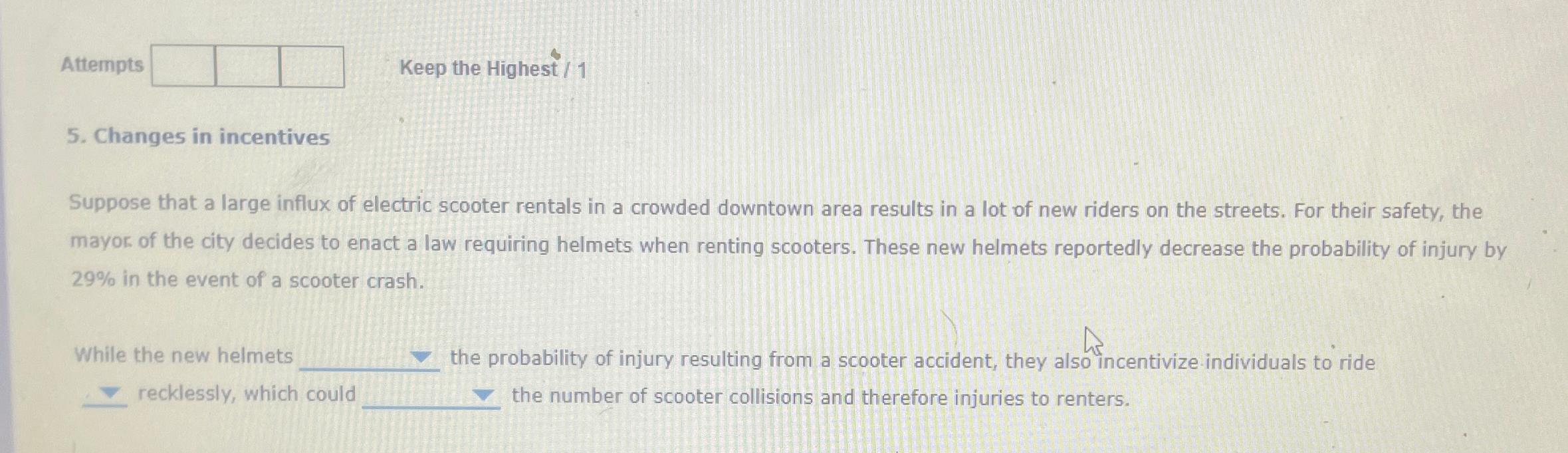 Solved AttemptsKeep the Highest/15. ﻿Changes in | Chegg.com