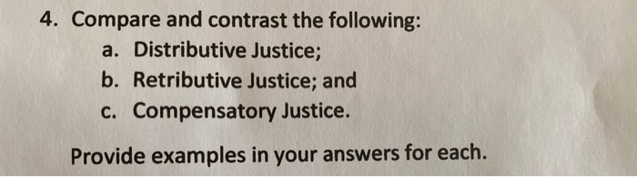 Solved 4. Compare and contrast the following: a. | Chegg.com