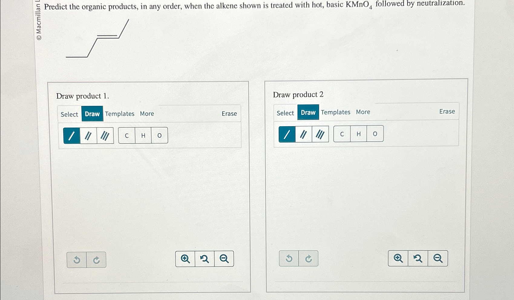 Solved Draw product 1.Draw product 2\table[[Select Draw | Chegg.com