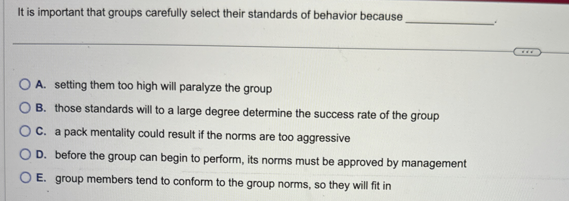 Solved It is important that groups carefully select their | Chegg.com