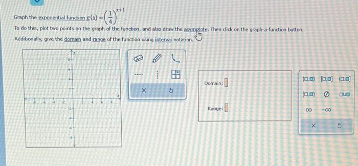 Solved Graph The Exponential Function Gx41x1 To Do 