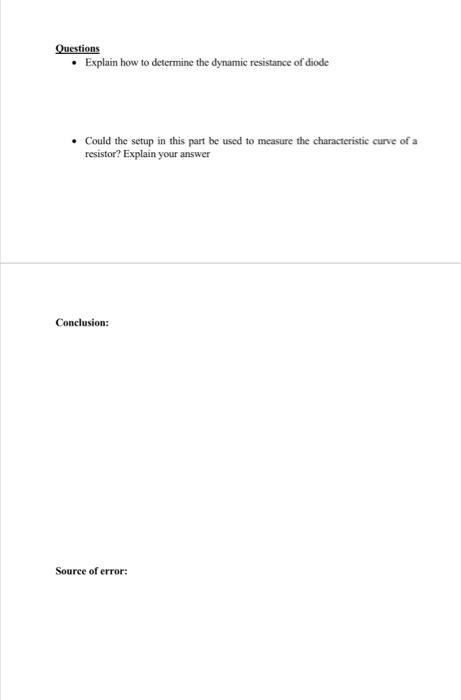 Solved Part 2: Plotting Diode curve with an Oscilloscope | Chegg.com