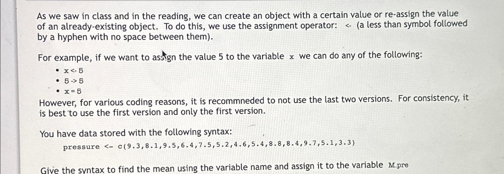 Solved As we saw in class and in the reading, we can create | Chegg.com