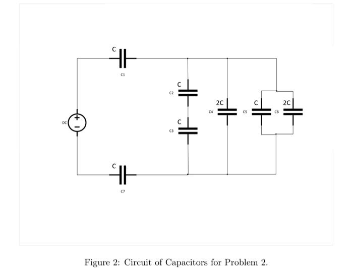 Solved Figure 2: Circuit of Capacitors for Problem 2.What is | Chegg.com