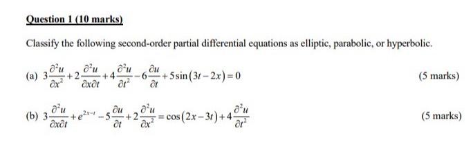 Solved Question 1 (10 ﻿marks)Classify the following | Chegg.com
