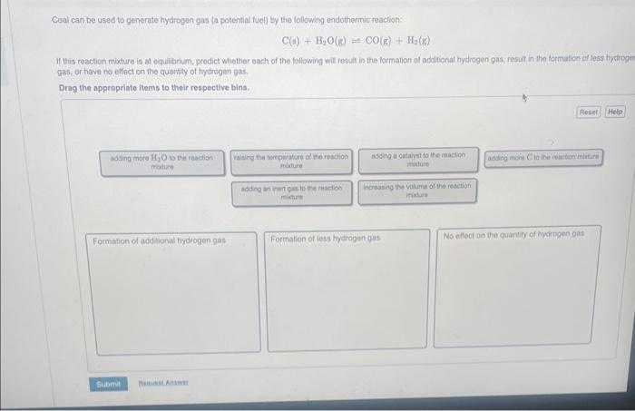 Solved Coal can be used to generate hydrogon gas (a | Chegg.com
