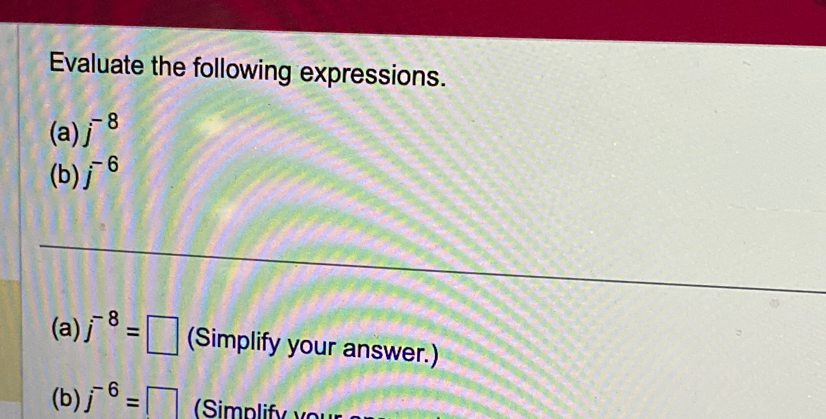 Solved Evaluate the following | Chegg.com
