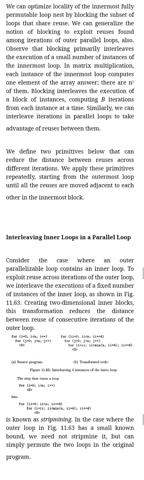 Solved Interleaving St a t e m e nt s in a Parallel Loop | Chegg.com