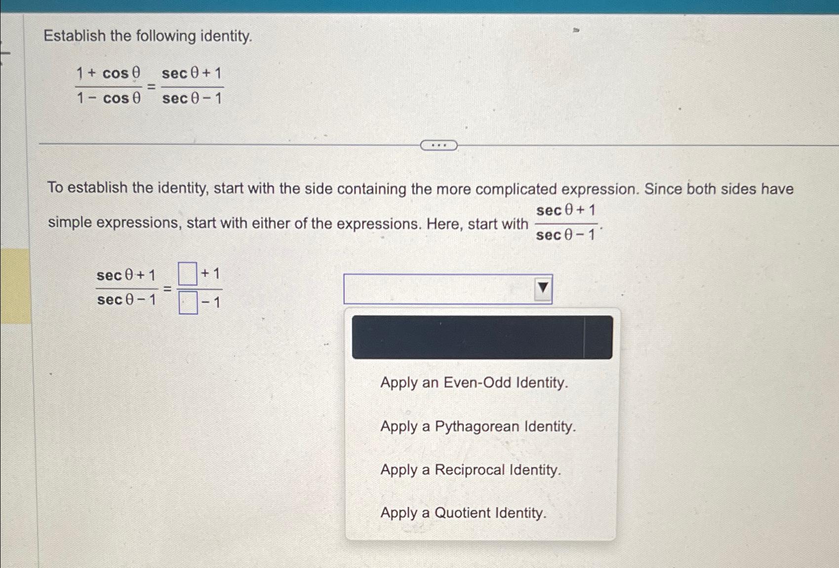 Solved Establish the following | Chegg.com