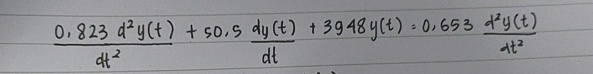 Solved Continuous Time System Equations A Continuous Time 
