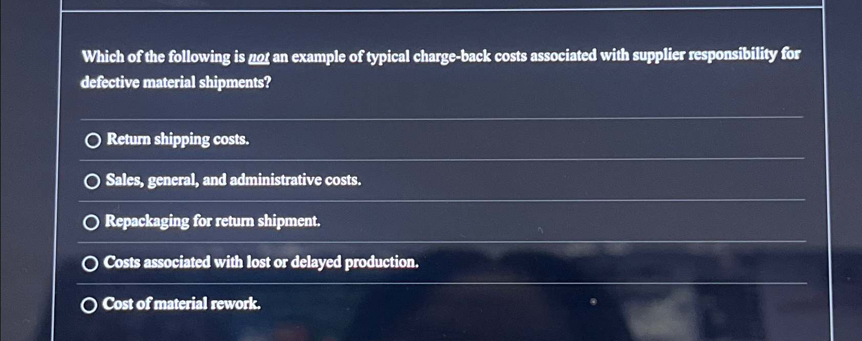 Solved Which of the following is uot an example of typical | Chegg.com