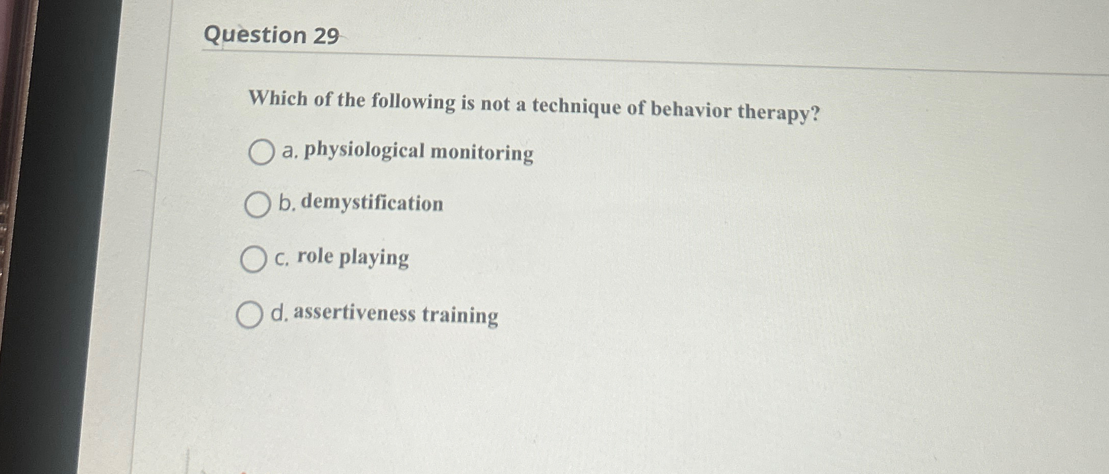 Solved Question 29Which of the following is not a technique | Chegg.com