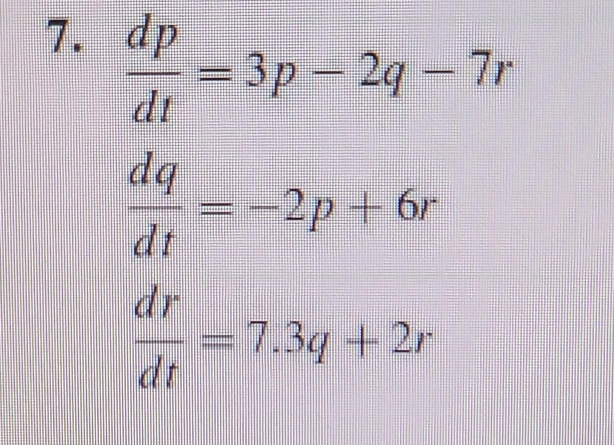 Solved In Exercises 5-7, rewrite the specified linear system | Chegg.com