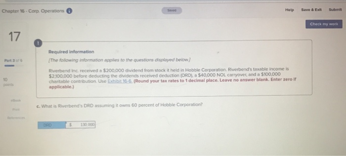 Chapter 16 - Corp. Operations Help Save & Exit Check | Chegg.com