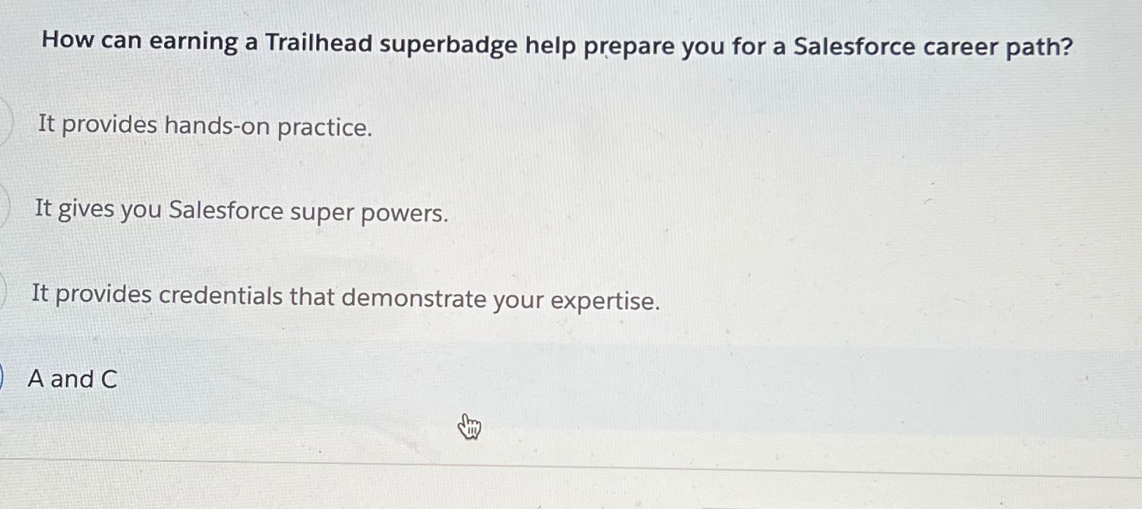 Solved How Can Earning A Trailhead Superbadge Help Prepare