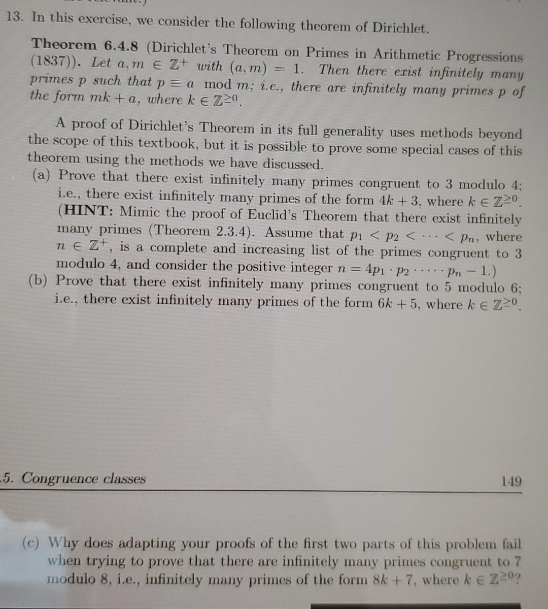 Solved the scope 13. In this exercise, we consider the | Chegg.com