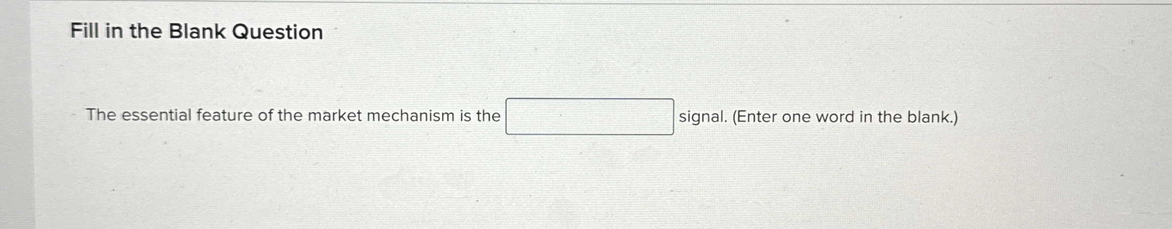 Solved Fill in the Blank QuestionThe essential feature of | Chegg.com