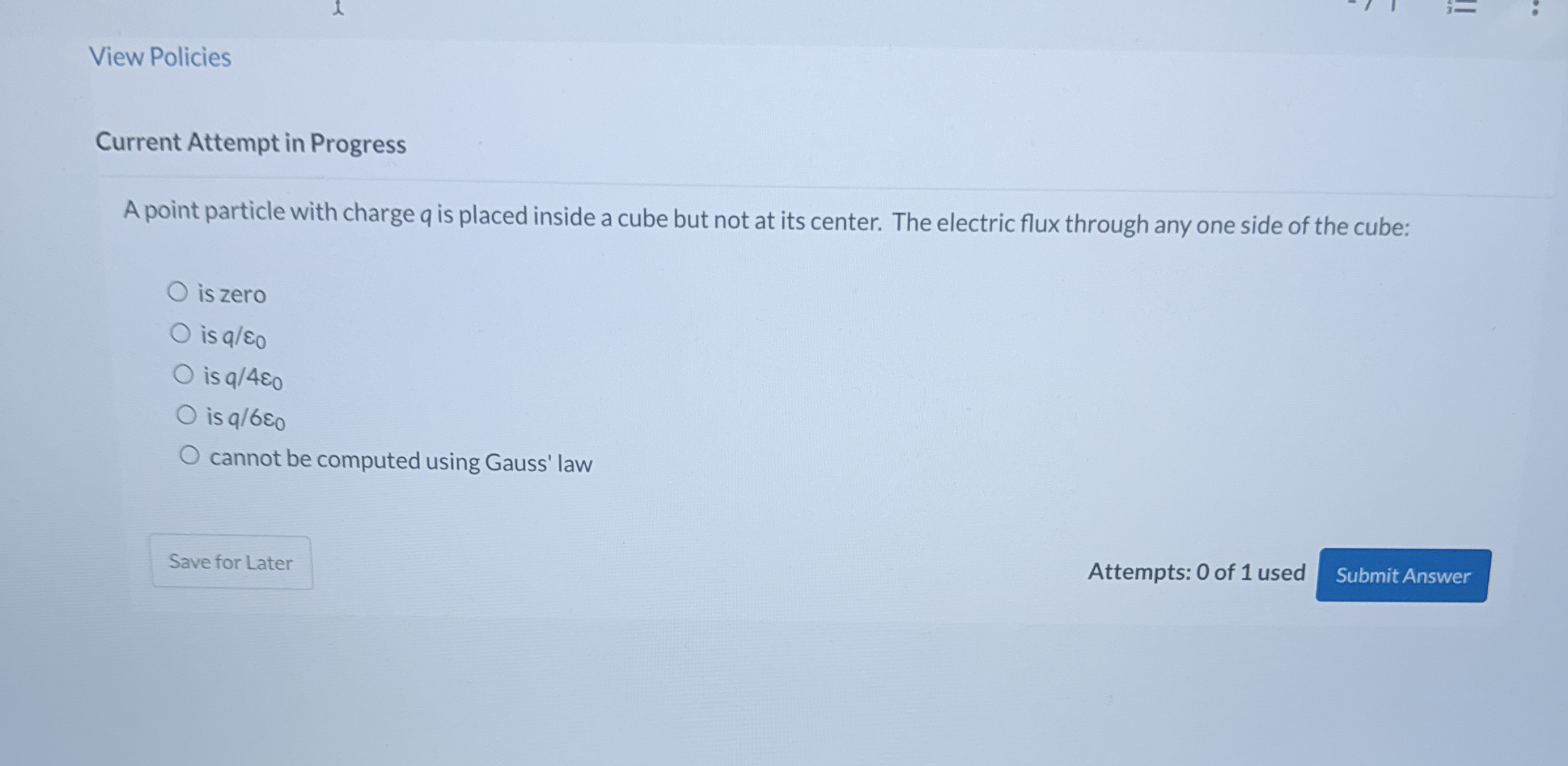 Solved View PoliciesCurrent Attempt in ProgressA point | Chegg.com