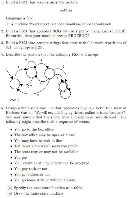 Build a FSM that Accepts only the pattern aabbaa | Chegg.com