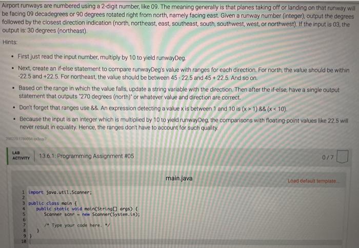 Solved Airport runways are numbered using a 2-digit number, | Chegg.com
