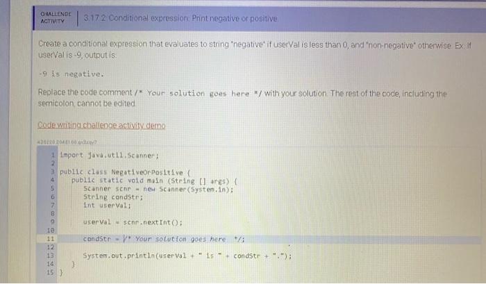 Solved Create a conditional expression that evaluates to | Chegg.com