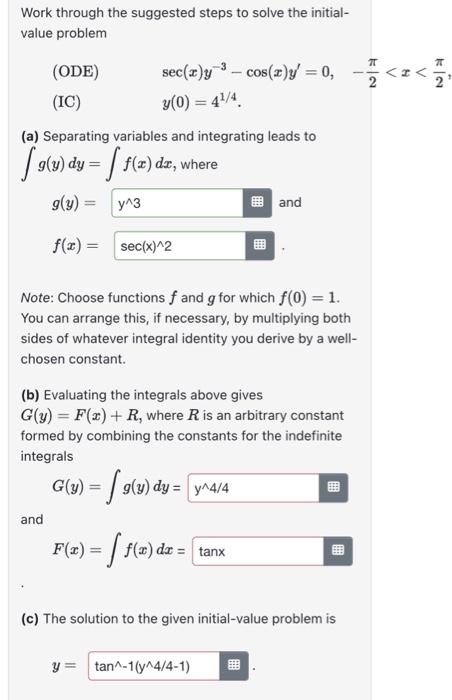 Solved Work through the suggested steps to solve the | Chegg.com