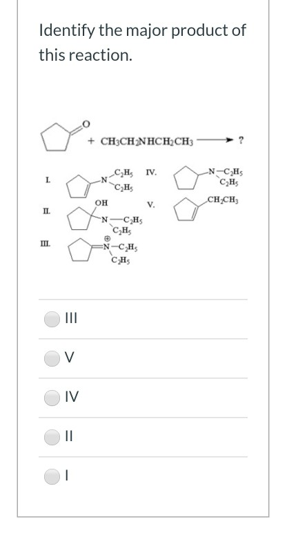 Solved Identify the major product of this reaction. + CH3CH | Chegg.com
