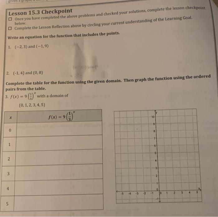Solved Lesson 15.3 Checkpoint Once you have completed the | Chegg.com