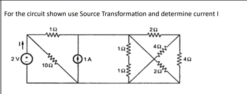 Solved For the circuit shown use Source Transformation and | Chegg.com