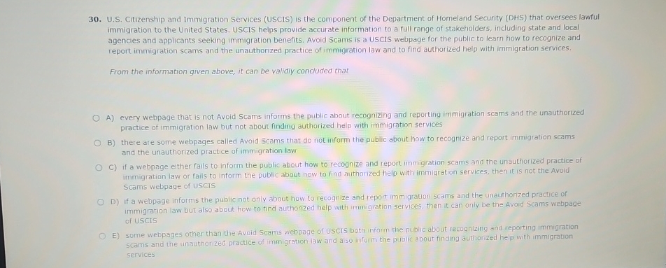 Solved U.S. ﻿Citizenship and Immigration Services (USCIS) | Chegg.com